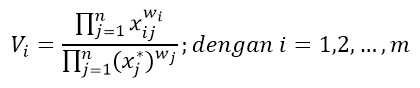 Metode WP (Weighted Product) dalam Sistem Pendukung Keputusan